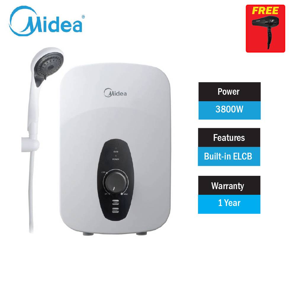 Midea MWH-38Q Water Heater (White)