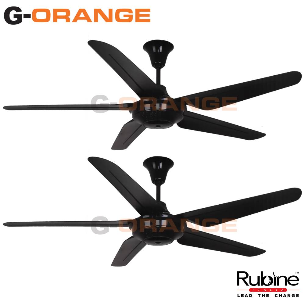 [2 pcs ] Rubine Able ACF-A1056P-5B-MB Ceiling Fan 56"