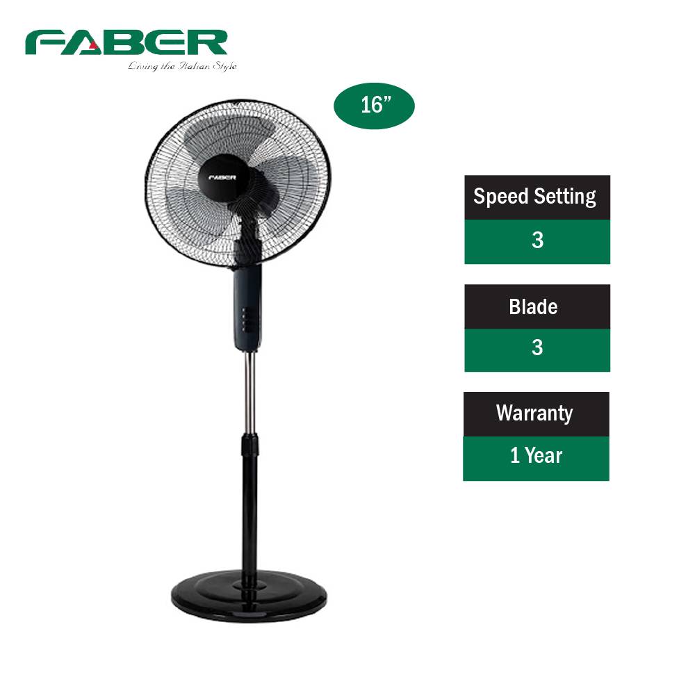 Faber FSF1631BK 16" Stand Fan