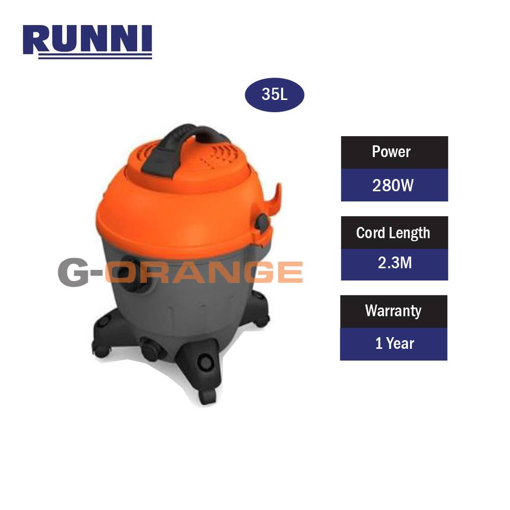 Runni YLW79-35L/120 W&D Vacuum Cleaner & Blower