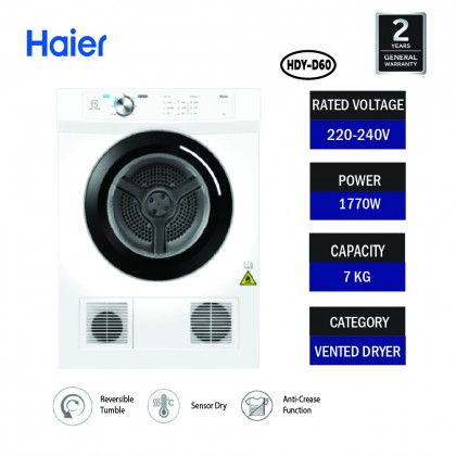 Haier Dryer HDY-D60 / HDV70A1