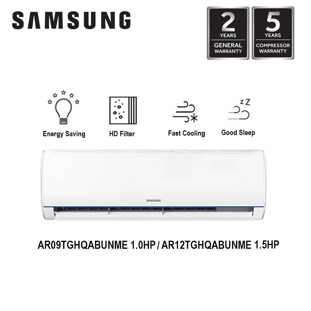 Samsung AR09TGHQABUNME (1.0HP) / AR12TGHQABUNME (1.5HP) S-Essential R32 ...