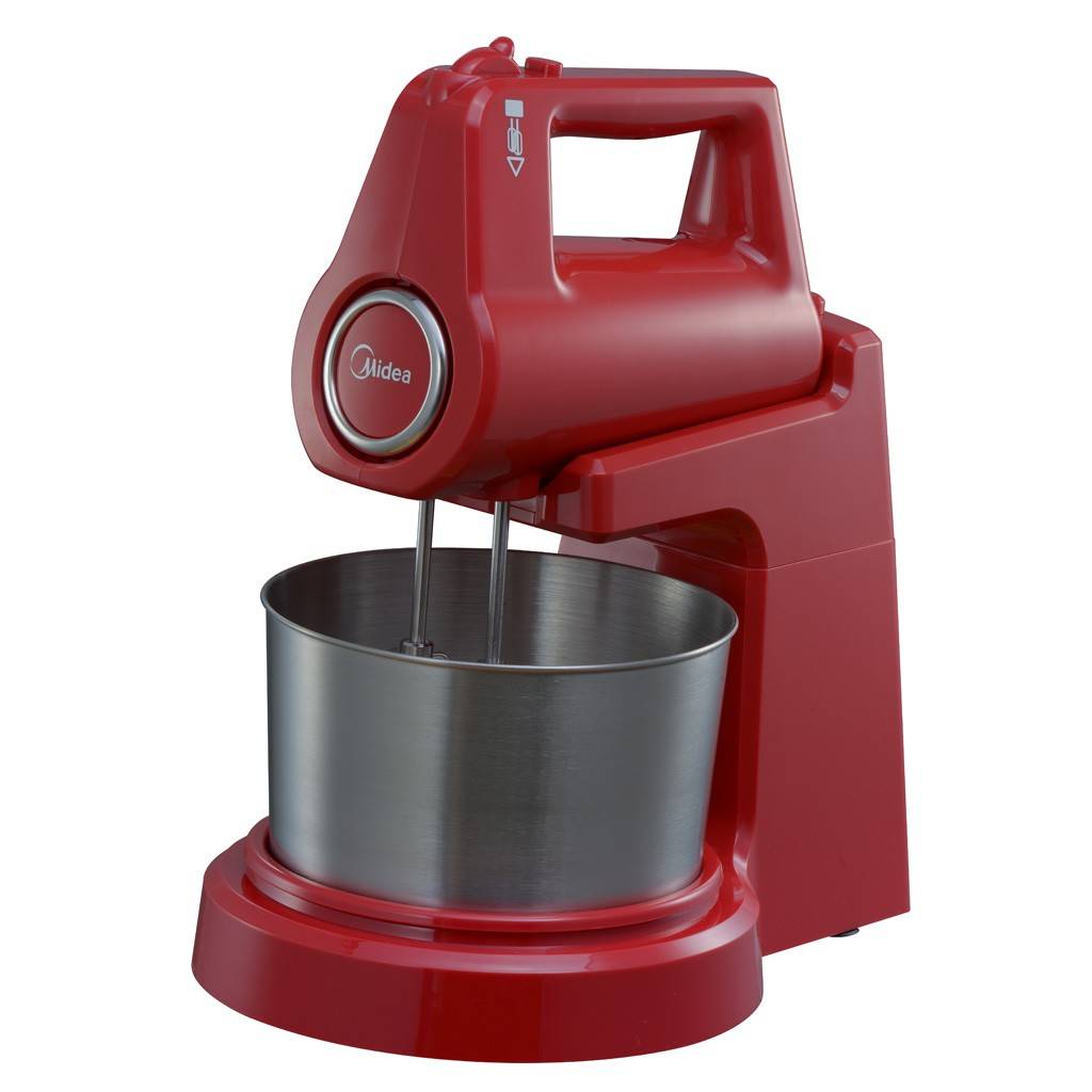 Midea SM0293 Black/Red 400W Stand Mixer
