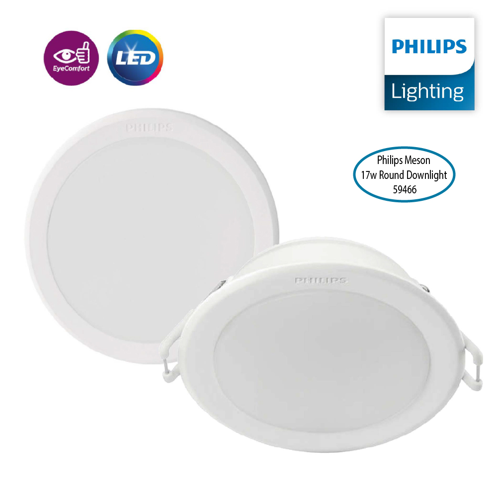 Philips Meson 17w Round Downlight 59466 / Square Downlight 59467