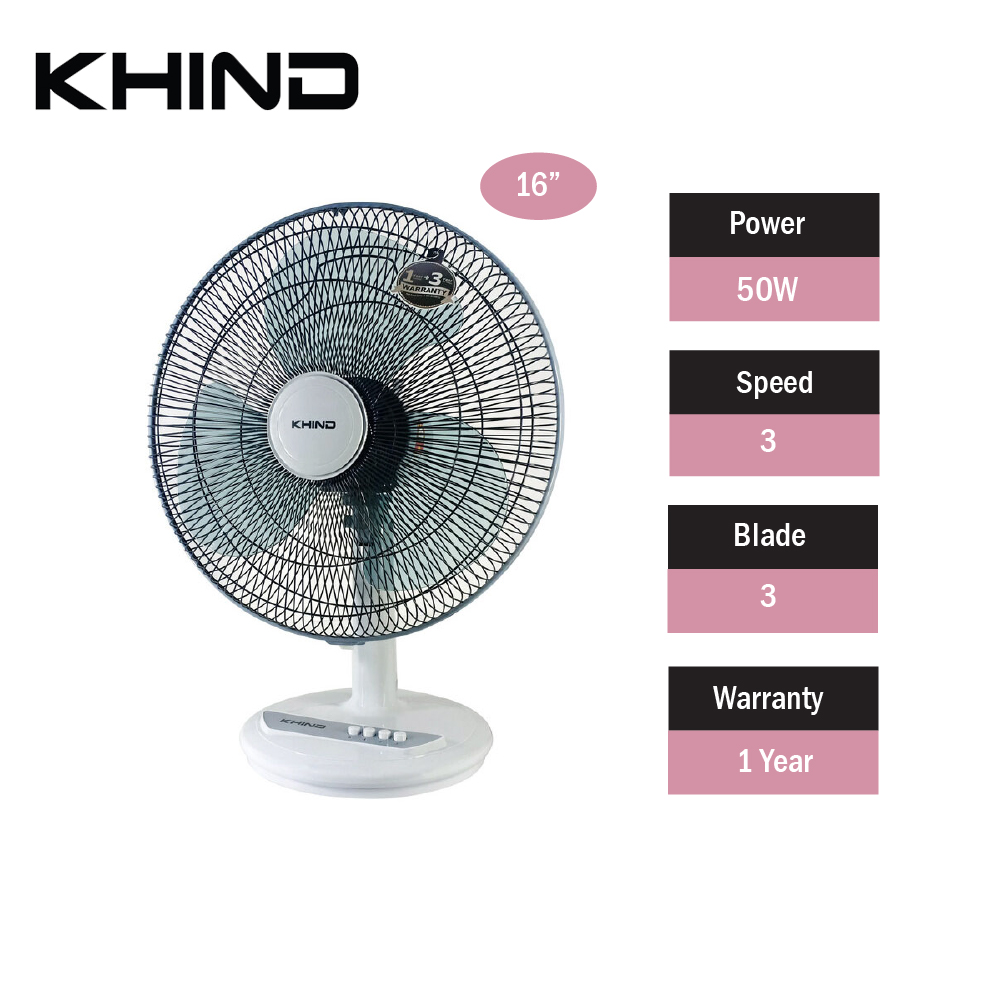 Khind 16" Special Edition Table Fan TF168SE