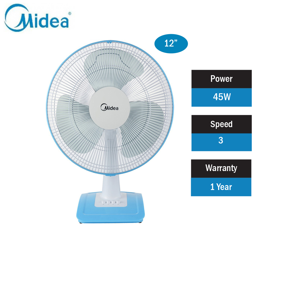 Midea MF-12FT17NB 12" Table Fan